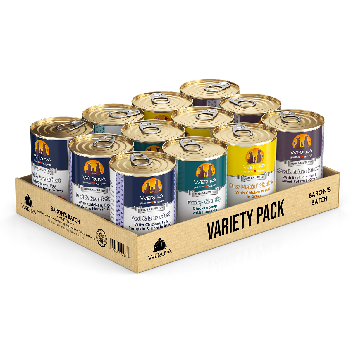 Weruva Classic Dog Baron's Batch Variety Pack Canned Wet Food