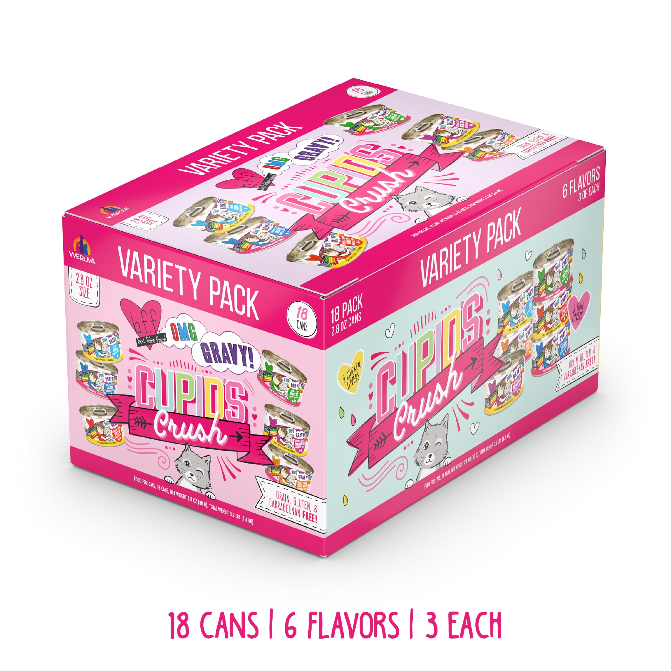 BFF OMG Gravy - Cupid's Crush Holiday Variety Pack – Weruva