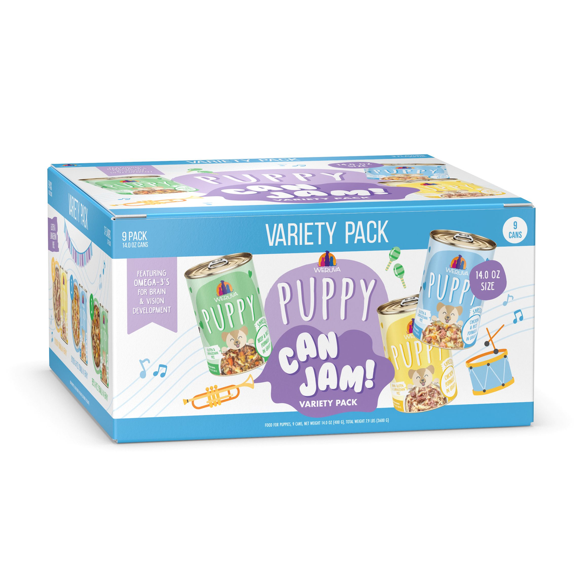 Weruva Puppy Can Jam Variety Pack Wet Canned Dog Food