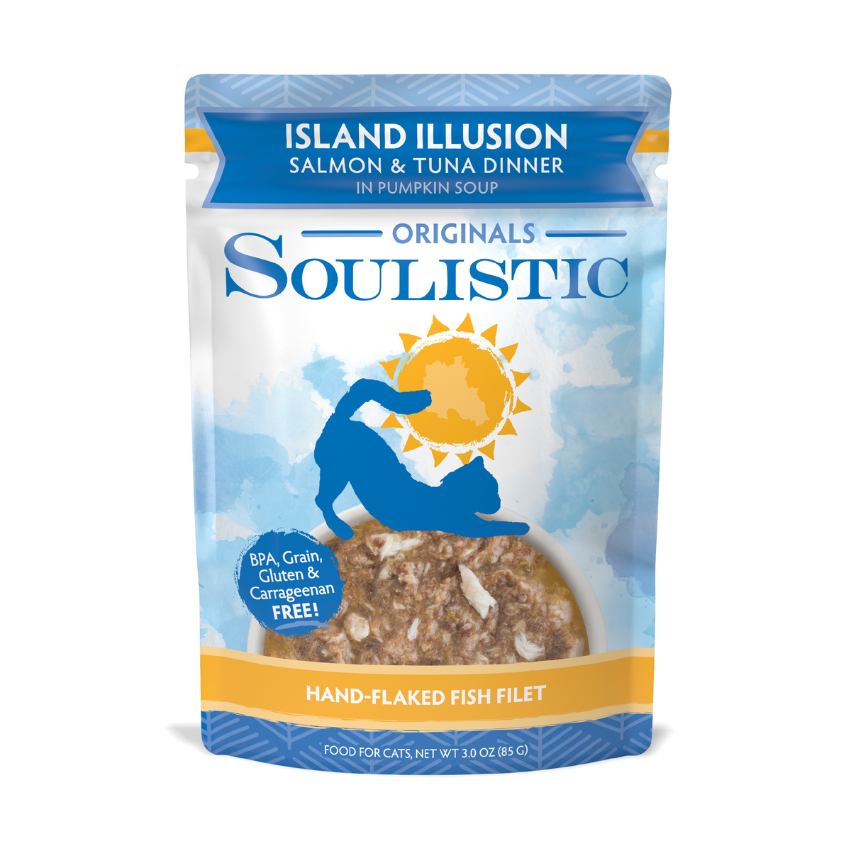 Soulistic Originals Island Illusion Salmon & Tuna in Soup Wet Cat Food ...
