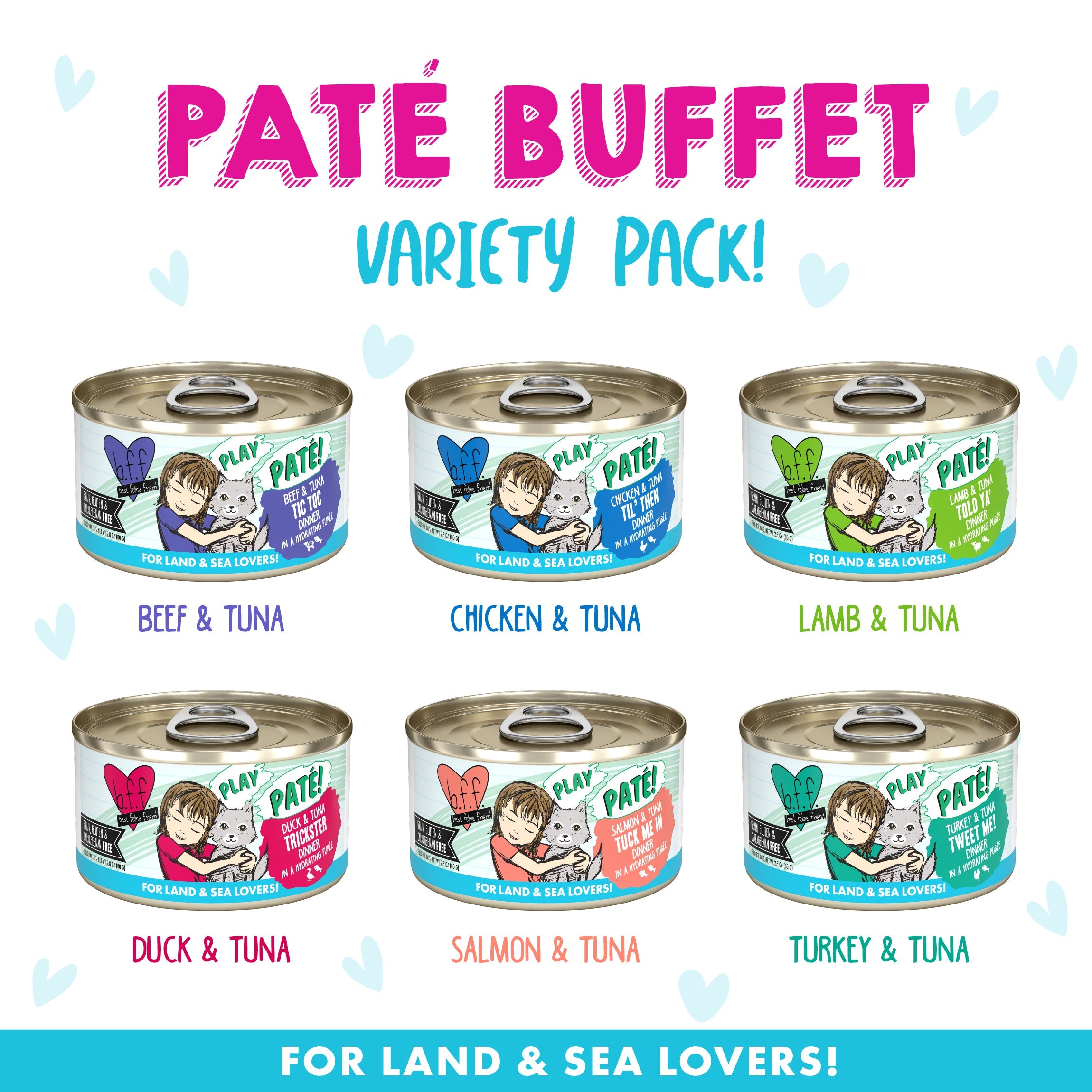 BFF PLAY Paté - PLAY PATÉ Buffet Variety Pack – Weruva
