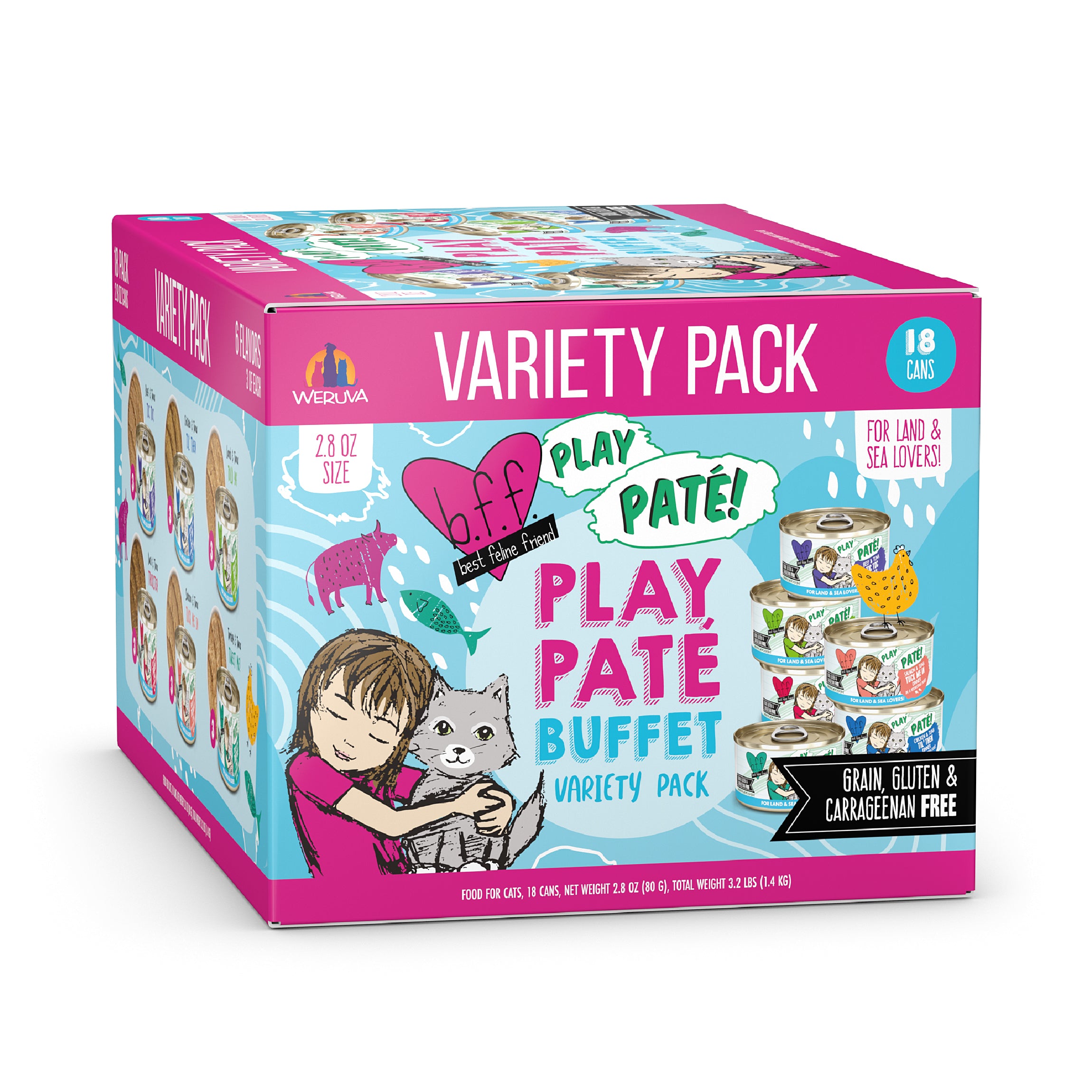 BFF PLAY Paté - PLAY PATÉ Buffet Variety Pack – Weruva